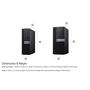 Dell OptiPlex 7070 Desktop Computer - Intel Core i7-9700 - 16GB RAM - 256GB SSD - Small Form Factor