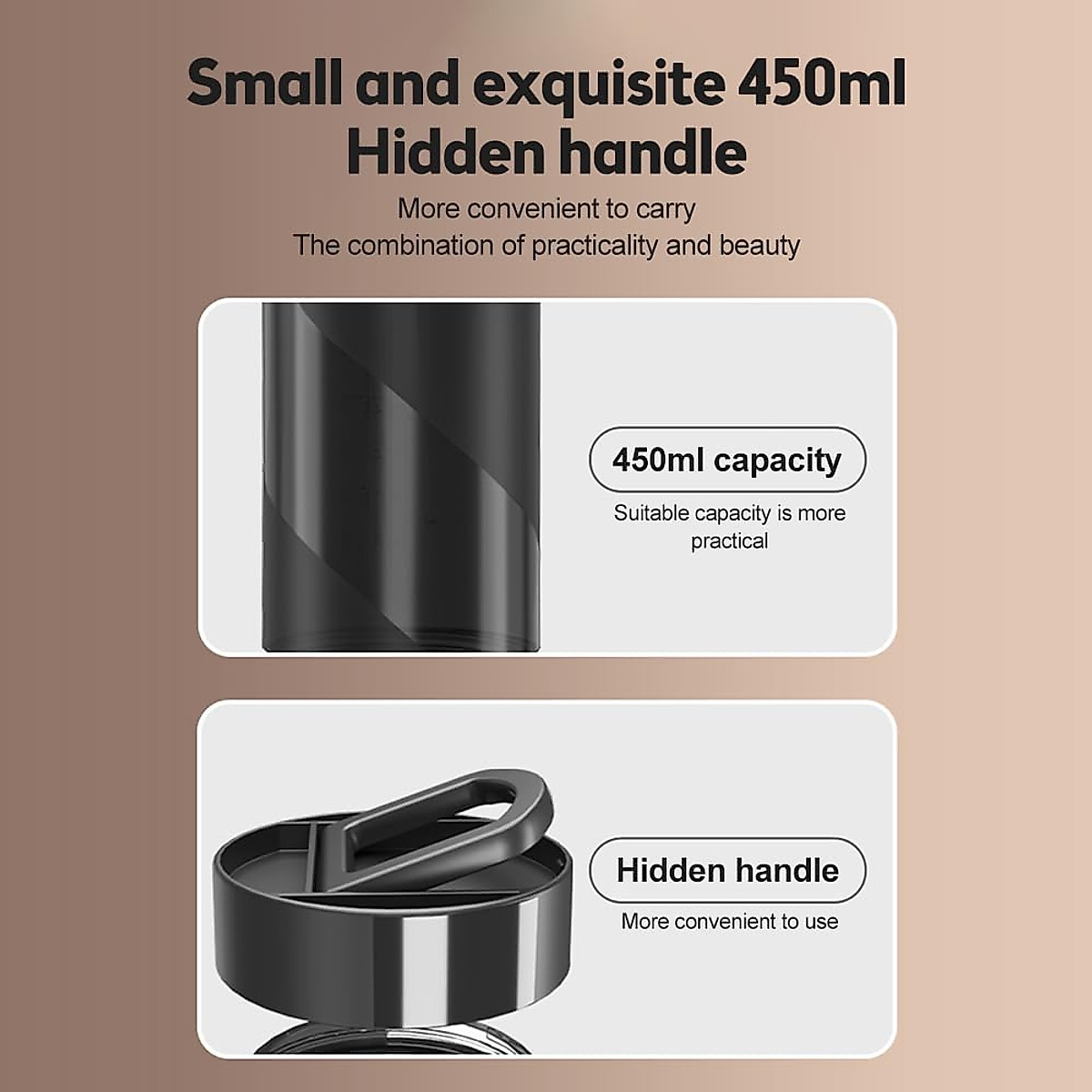 Irfora Portable Blender for Shakes and Smoothies 16OZ acity 15W High-Power Size Blender with Magnetic Charging XIP8 Waterproof 20000rpm 6 Sharp Multifunctional Household Electric Juicer