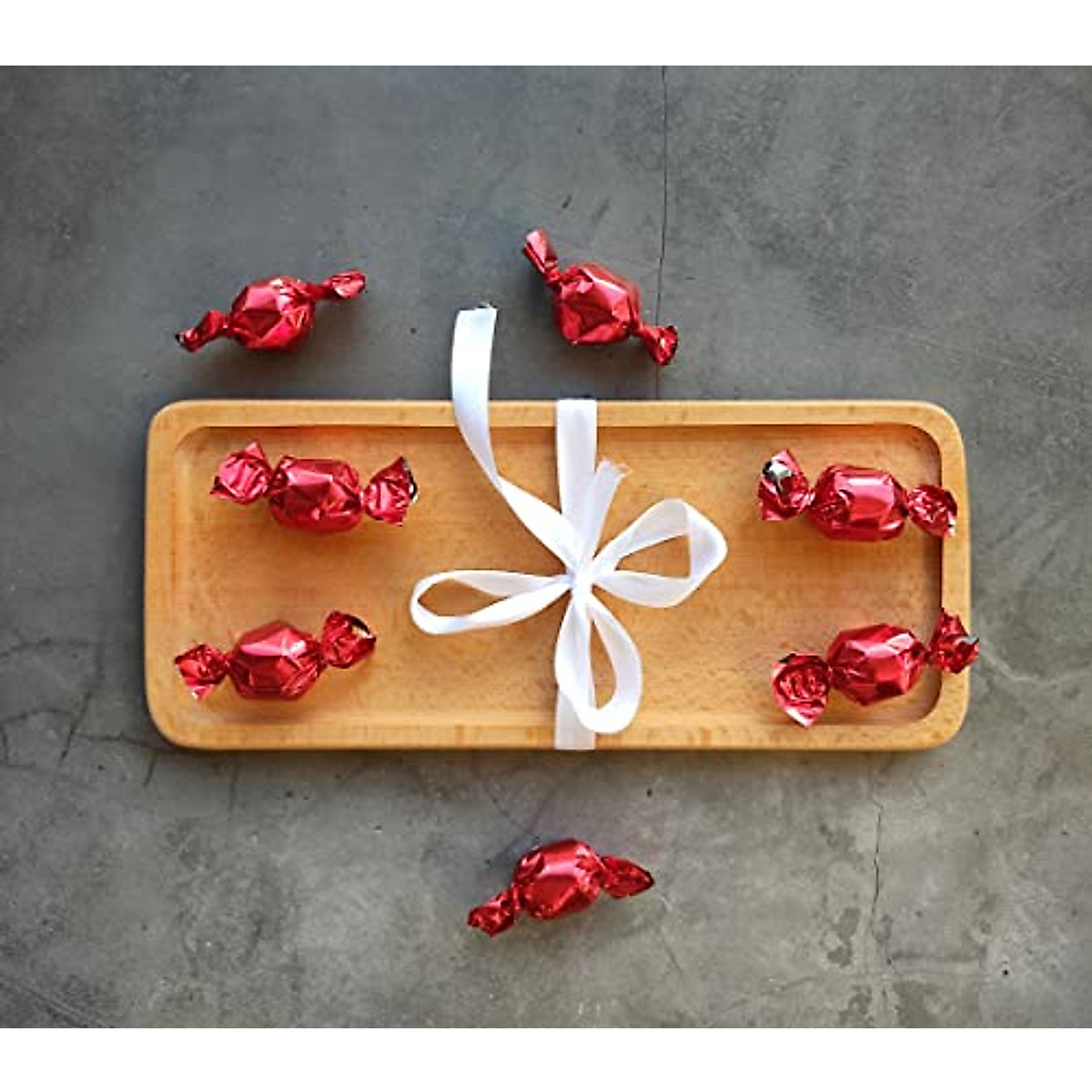 ECOSALL Wood Serving Tray 13 inch - Small Platter for Food, Cheese, Bread, Meat. Decorative Wooden Tray for Jewelry, Keys, Coins, Candles, Bathroom - Bar Display Tray with Easy Carry Grooved Handles