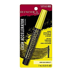 Rimmel Lash Accelerator Mascara, Extreme Black, Pack of 1