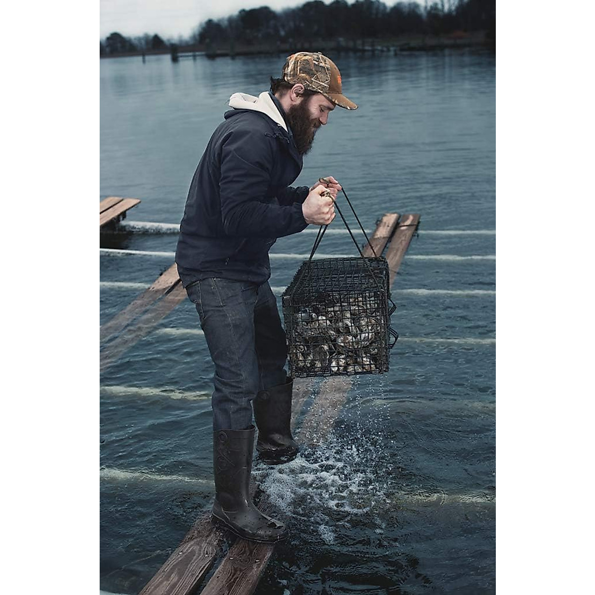 Dunlop Protective Footwear, Chesapeake plain toe Black Amazon, 100% Waterproof PVC, Lightweight and Durable, 8677577.10, Size 10 US