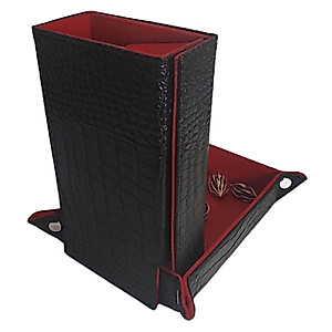Dice Tray and Dice Tower - DND Dice Tray, Dice Box Storage for Dice and Removable Dice Tower - 2 in 1 Dice Rolling Tray, Storage and Tower - Perfect for RPG and Tabletop Gaming (Dragon Slayer)