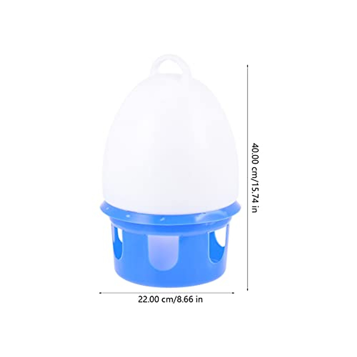 Zerodeko Bird Waterer, 10L Automatic Pigeon Water Feeder, Plastic Hanging Pet Water Dispenser Convenient Bird Drinking Cage Accessories for Pigeon, Parrots, Dove, Quail