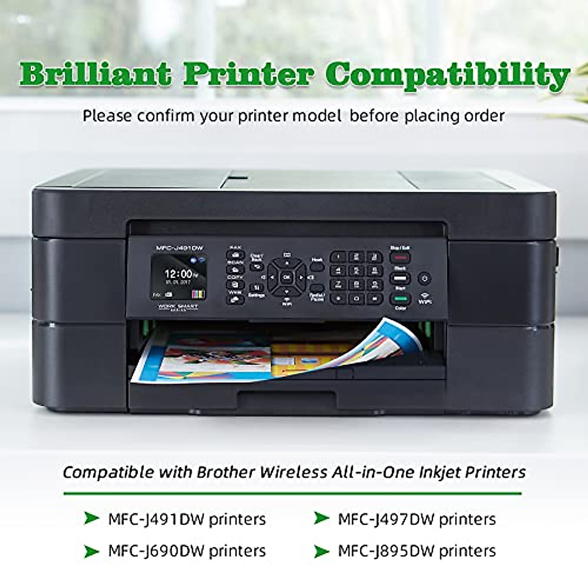 GREENARK Compatible Ink Cartridge Replacement for Brother LC3013 LC-3013 XL High Yield Ink use for Brother MFC-J491DW, MFC-J497DW, MFC-J690DW, MFC-J895DW Printer (3 Black, 3 Cyan, 3 Magenta, 3 Yellow)