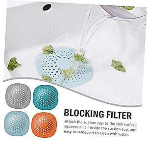 4pcs Anti-Clogging Floor Drain Bath tub Drain Covers tub Drain Covers for bathtubs Floor Drain Strainer Hair/Vegetable Scraps/Garbage Silicone Hair Catcher Sink Drain Stopper TPR