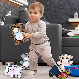 PixieCrush Teddy Bears Stuffed Animals Bundles - Big Teddy Bear for Baby Shower - Teddy Bear for Baby Soft and Durable - Handstitched Nose and Satin Bow Teddy Stuffed - Set of 4 - Polkadot