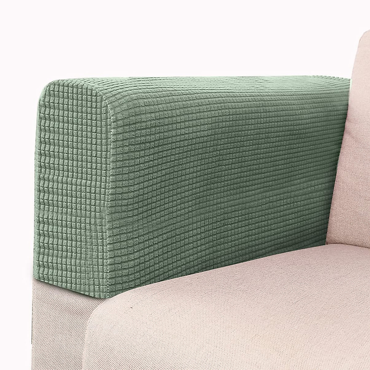 Veemoon 2pcs Chair Cushion Cover Recliner Chair Arm Covers Arm Protectors for Chairs Armrest Covers for Chairs Chair Armrest Cover Couch Loveseat Sofa Armrest Towel Black Towel Household