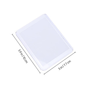 DOITOOL 50pcs Card Cover Hard Baseball Holder Baseball Display Playing Card Container Clear Case Membership to Someone Baseball Card Display Hard Plastic PVC Small Card