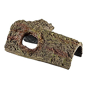 Zilla Pet Reptile Bark Bends Terrarium Decor, Medium,Brown