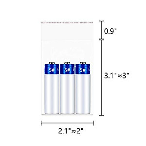 1000pcs 2x3'' Small Clear Cellophane Bags Self Sealing Adhesive Bags 1mil OPP Poly Bags for Jewelry Earrings Candies Bakery Candle Soap Cookie 9 Sizes to Choose from