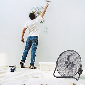 Lasko 20" Floor or Wallmount High velocity fan, Grey H20610