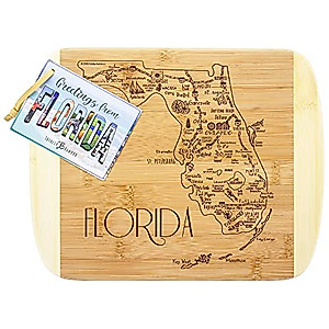 Totally Bamboo A Slice of Life Florida State Serving and Cutting Board, 11" x 8.75"