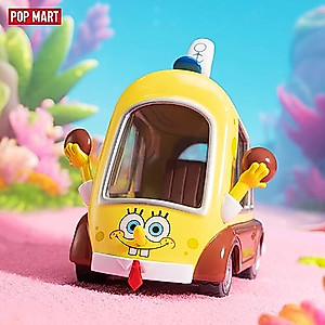 POP MART Spongebob Sightseeing Car Blind Box Figures, Random Design Box Toys for Modern Home Decor, Collectible Toy Set for Desk Accessories, 1PC