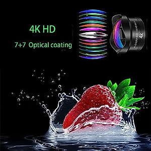 Peanutech Macro Lens for iPhone Wide Angle Lens Magnifier Zoom Phone Camera Lens Kit for iPhone 14 13 12 11 X XS Xr Se 8 pro max Mini Samsung Most Phones