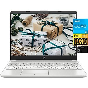 HP 15.6 Inch FHD 1080P Laptop, Intel Dual-Core i3-1115G4 up to 4.1GHz, 16GB DDR4 RAM, 1TB PCIe SSD, USB-C, HDMI, Wi-Fi, Ethernet, Fingerprint Reader, Webcam, Fast Charge, Win10 S + TiTac Card