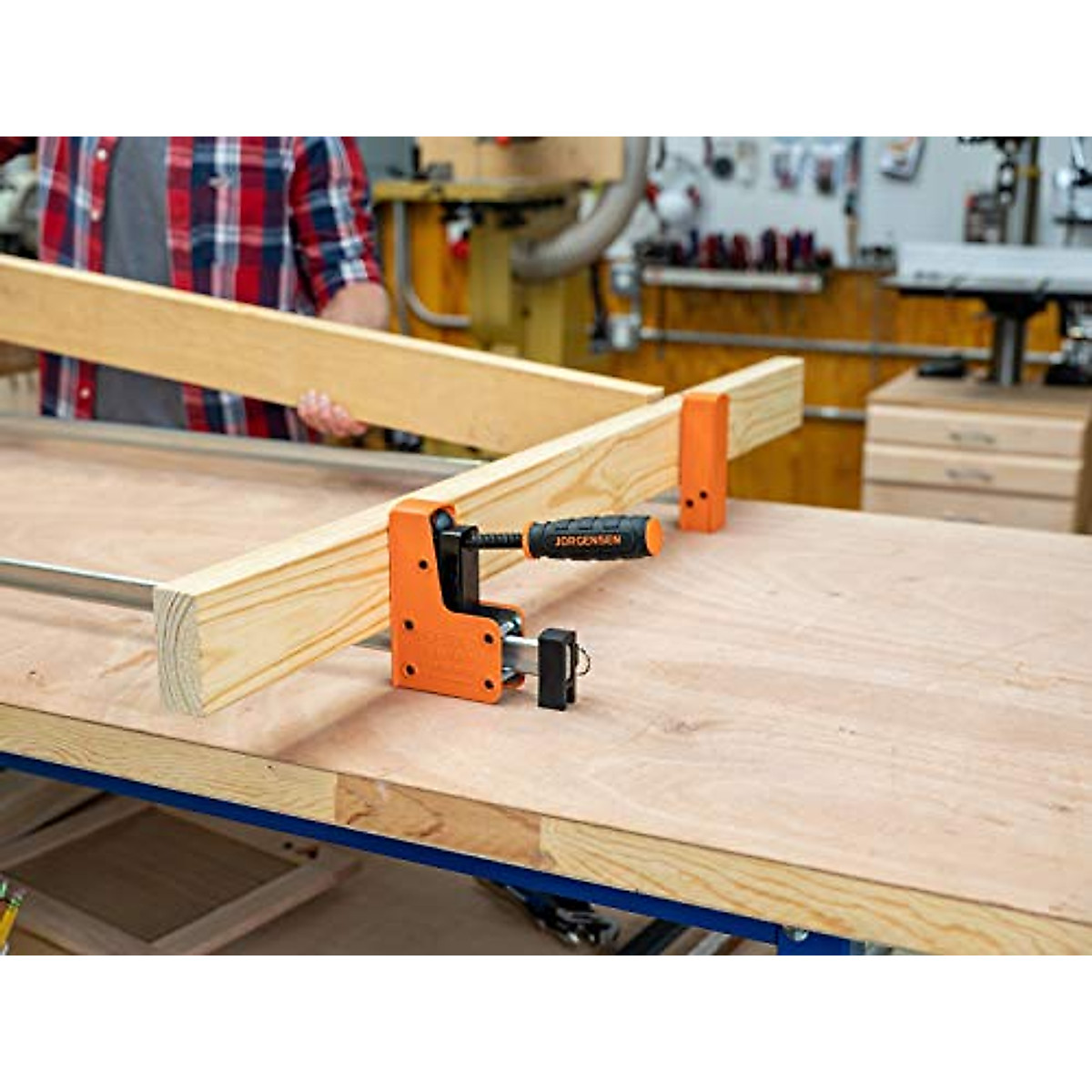 JORGENSEN 8048 Cabinet Master 48 Inch 90 Degree Parallel Steel Bar Clamp