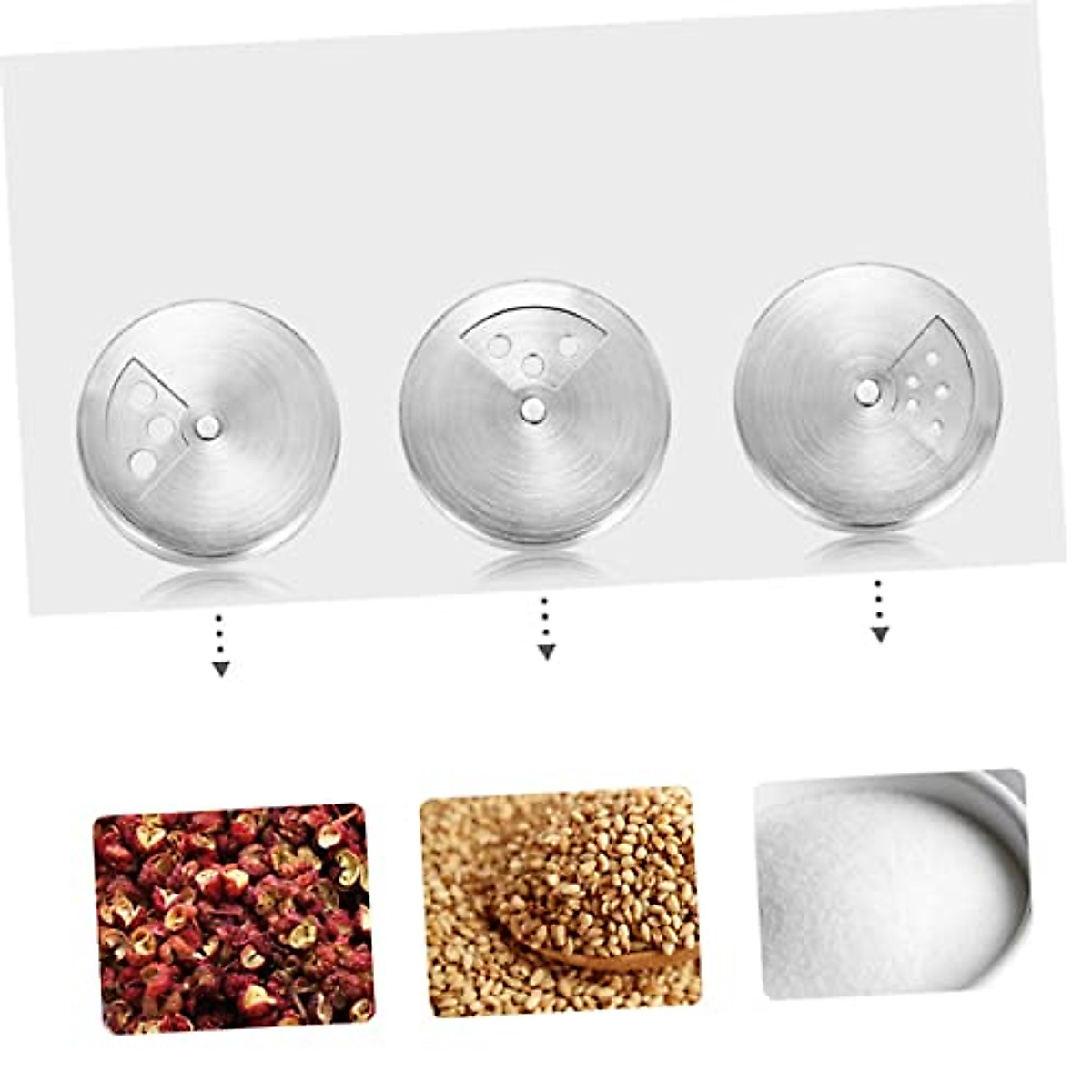 Seasoning Bottle Glass Sauce Bottles Stainless Steel Shaker Seasoning Containers Organiser Silver Pepper Shaker Seasoning Storage Box Condiment Bottle Castor Barbecue Sealed Jar