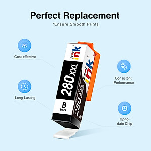 Starink Compatible Ink Cartridge Replacement for Canon 280 PGI-280XXL Black Work for Pixma TR8520 TR7520 TR8620 TS9120 TS8320 TS6120 TS6220 TS6320 TS8120 TS8220 TR7500 TR8500 TR8600 TR8620a(3 PGBK)