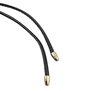 YYANGZ 2PCS Satchel Crossbody Bag Drawstring Bunche Accessories, PU Leather Drawstring for Bucket Bag Detachable Leather Pull String Purse Strap, (Black+ Brown)