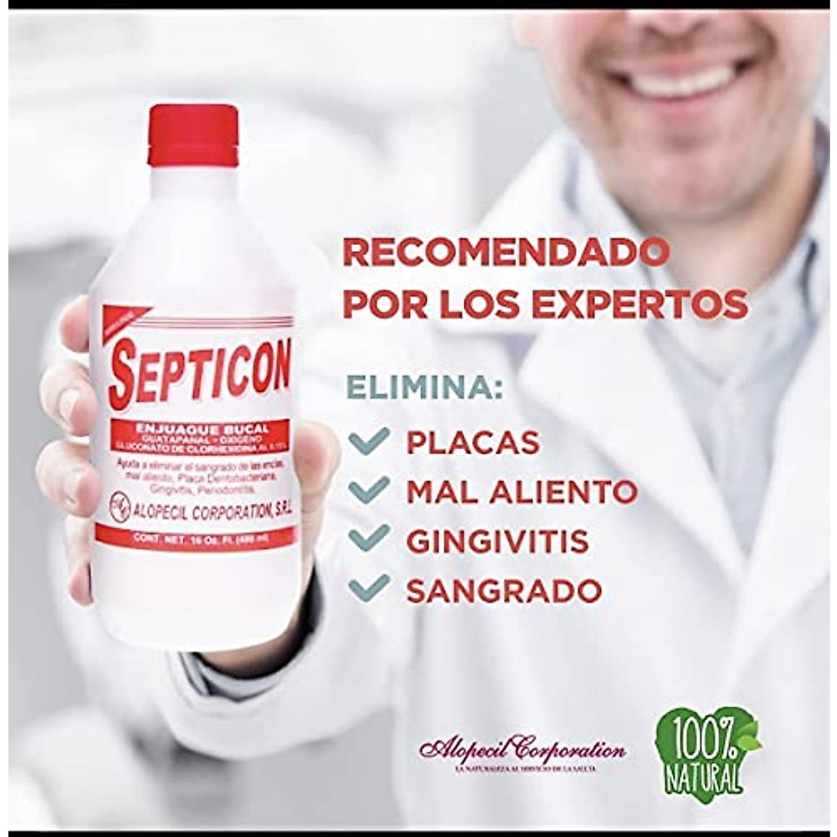 Septicon Mouthwash 16oz (Dominican Republic version)