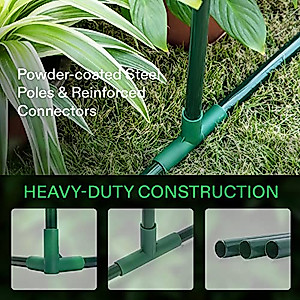 VIVOSUN Portable Mini Greenhouse 47x23x23-Inch Tunnels, PE Cover with Roll-up Zipper Door, for Indoor Outdoor or Garden Plant Growing, White