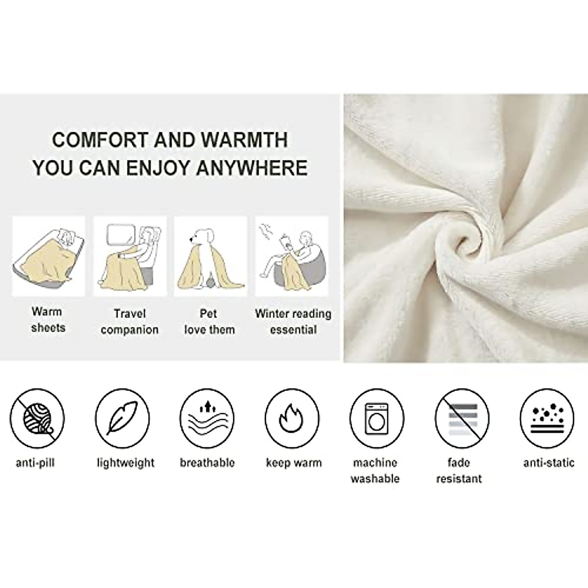 AUSMART Constellation Zodiac Gemini Throw Blanket Flannel Microfiber Luxury Warm Soft Cozy Blanket for Couch, Car, Bed Sofa Dorm Water Beds Gift X-Small 40x30In ( Toddler ) Pet