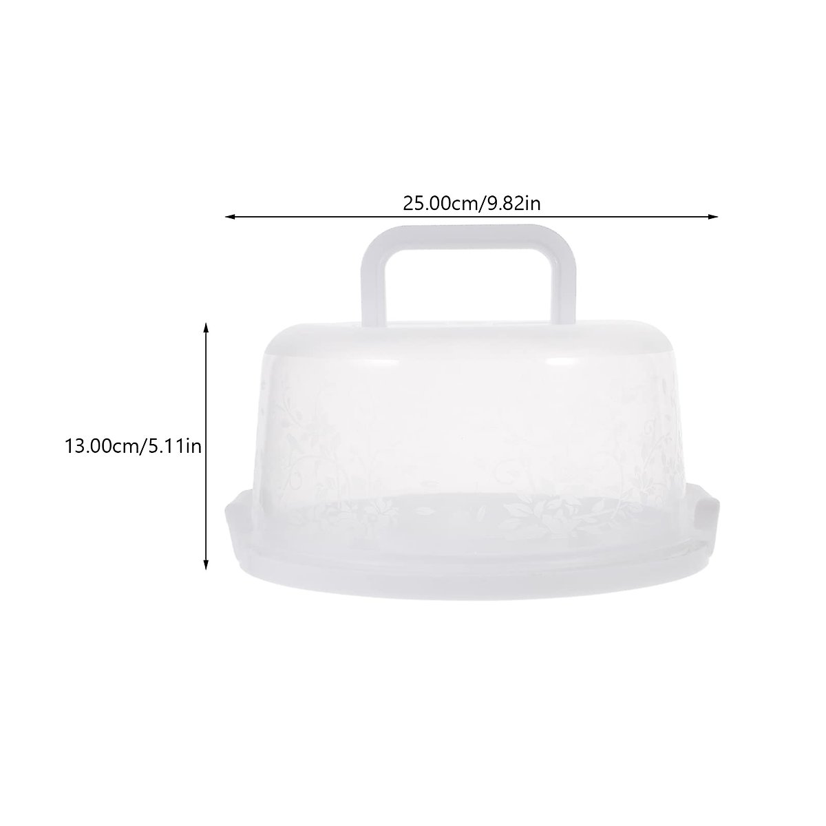 Alipis Cake Cupcake Carrier Portable Cake Holder with Lid and Handle, Cupcake Packaging Storage Display Boxes Round Cake Container