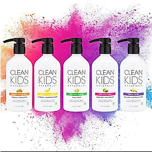 Clean Kids Naturally Tropical Orange Burst Shampoo, All-Natural, Gluten-free, Vegan, and Cruelty-free, Paraben-free, 16 oz, EWG Verified (1 Bottle)