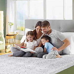 BedsPick Memory Foam Mattress Topper Queen 2 Inch, Foam Mattress Pad, Super Soft Queen Size Bed Toppers with Ventilation Holes