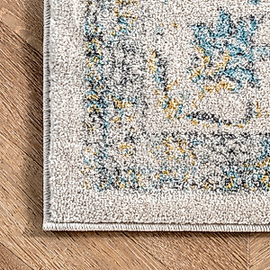 nuLOOM Verona Vintage Persian Area Rug, 8x10, Blue