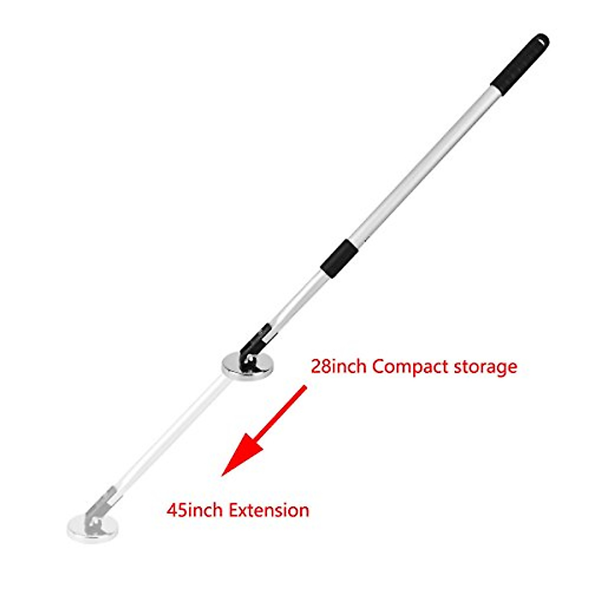 Fabcell Telescoping Magnetic Pickup tool - Screws Parts Finder Magnet Sweeper/45 Inch Super Strength Extendable Telescopic Magnetic Pick-up