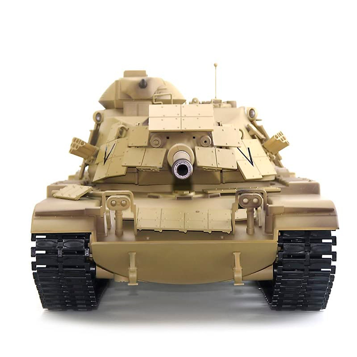 Ssccgym Remote Control Heavy Tank M60A1 RC Armored Vehicle Main Battle Large 1/16 Scale Full-Function Simulation Smoke Shooting Effect Collection Professional 60cm