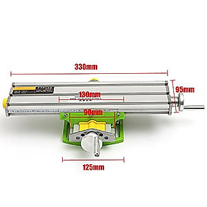 YEEZUGO Multifunction Worktable Milling Working Table Milling Machine Compound Drilling Slide Table For Bench Drill(Medium-Sized)