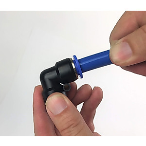 Primefit PCKIT26 Air Piping System, 26-Piece Air Push to Connect Kit with 1/2-Inch (OD) / 3/8" (ID) x 100-Feet TPEE Tubing