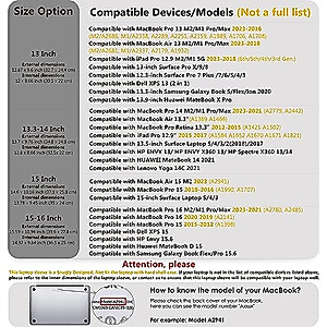 HYZUO 13.3-14 Inch Laptop Sleeve Case Compatible with MacBook Pro 14 M2/M1 Pro/Max A2779/A2442 2021-2023, MacBook Air 13 Inch 2010-2023, Faux Suede Leather Case with Accessory Bag, Black