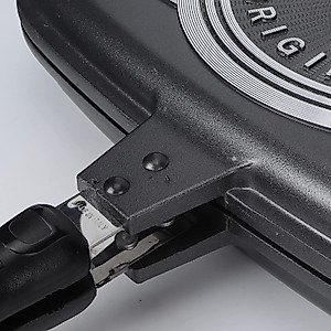 GLOGLOW Double Sided Frying Pan, Anti Scalding Handle Mini Frying Pan Portable Grill Pot Omelette Pot Vintage Aluminum Frying Pan Grill Cookware Kitchen Supplies