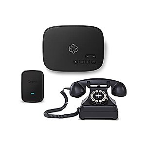 OOMA Telo Air 2 with Retro Kettle Phone Bundle. Throwback Rotary Inspired Handset. Includes Free Home Phone Service, Pay Only Taxes and Fees. Unlimited Nationwide Calling. Low International Rates.