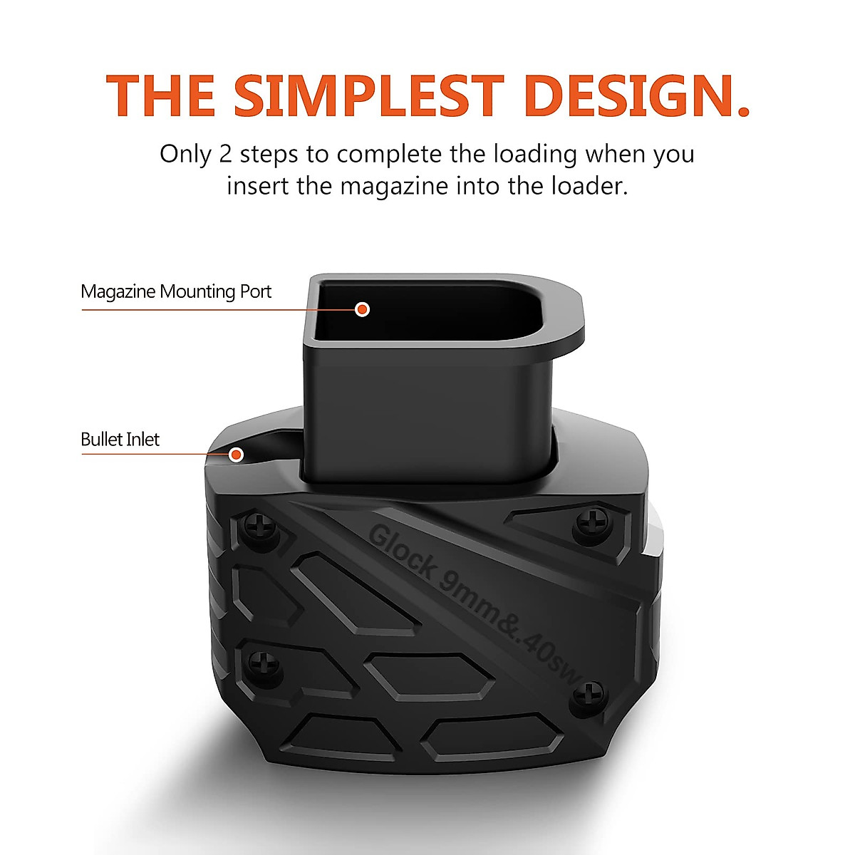 Ludex Magazine Speed Loader for Glock 9mm/.40.Fits Glock 17,18,19,22,23,24,26,27,34,35,45 and 47 (Black)