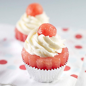 Gifbera White Metallic Foil Cupcake Liners Standard Size Baking Cups, 200-Count