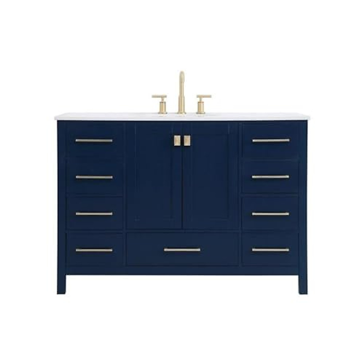 Elegant Kitchen and Bath 48 inch Single Bathroom Vanity Cabinet - Blue