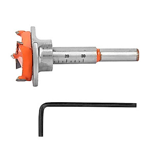 Forstner Drill Bits Wood Hole Saw Bits 35mm Steel Boring Positioning Drill Bit Wood Hole Saw for Cupboard Cabinet Hinge