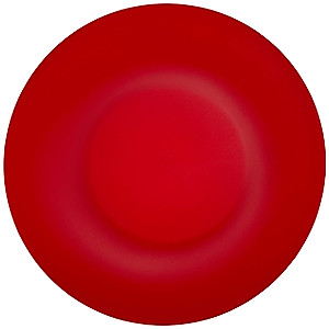 Coza Design- Durable Plastic Plate Set- BPA Free- Set of 6 (Bold Red)