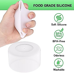 2PCS for Stanley Boot, Silicone Bottom for Stanley Cup Boot Quencher Adventure 40oz&for Hydroflask Boot 12-24oz for Stanley Tumbler Accessories for Stanley Cup Accessories Avoid Scratches&Noise, Clear