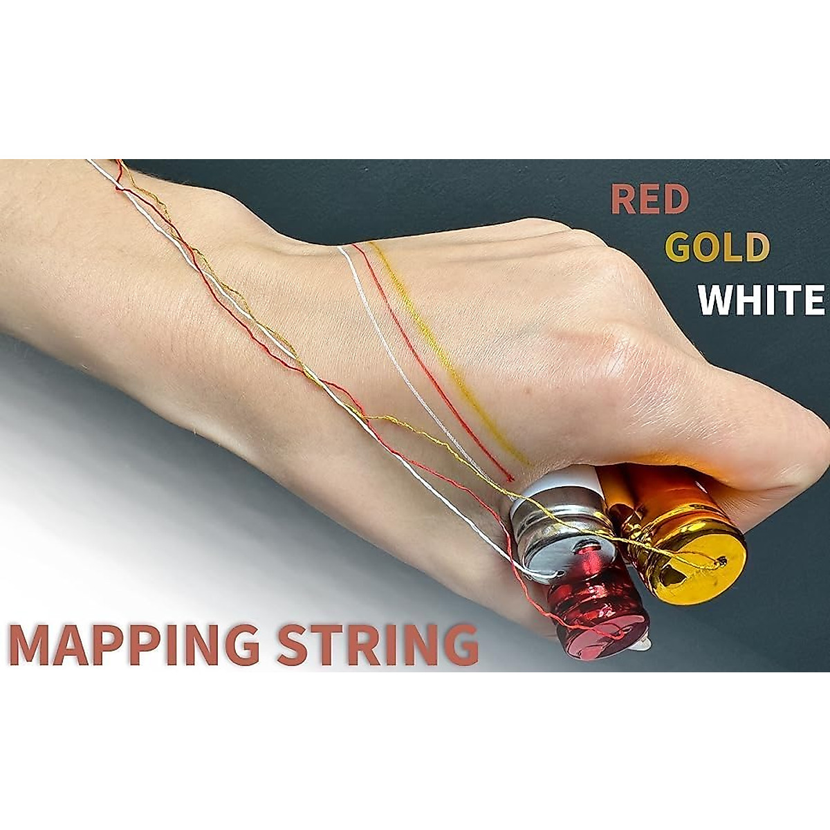 Eyebrow Mapping Kit White, Red, Gold Brow Mapping String [30m] Red, Black, and White Eyebrow Pencil Mapping Pencil Eyebrow Pencil Sharpener & 10 Eyebrow Ruler, Microblading Supplies Microblading Kit