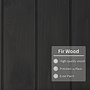 MCombo Outdoor Storage Cabinet, Garden Storage Shed, Outside Vertical Shed with Lockers, Outdoor 63 Inches Wood Tall Shed for Yard and Patio 0870 (Grey)