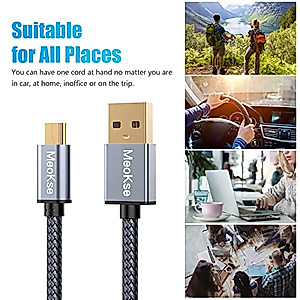 NA Meokse 20ft Mini USB Cable Portable USB 2.0 Type A to Mini B High Speed Data Charging Cable Compatible with Hero HD, Cell Phones, MP3 Players, Dash Cams, Digital Cameras, Dash Cams 6M