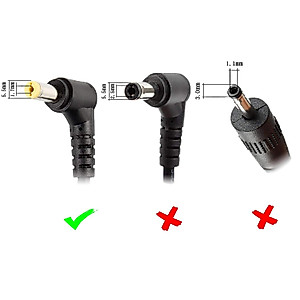 DTK 45W Acer AC Adapter Laptop Charger Computer Monitor Charger Notebook PC Power Cord Supply Source Plug 19V 2.37A, Connector Size: 5.5x1.7mm (NOT fit 3.0x1.1mm)
