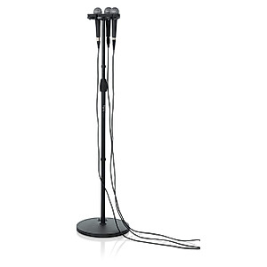 Gator Frameworks Mic Stand Adapter to Hold up to 6 Microphones; Fits Both Wired and Wireless (GFW-MIC-6TRAY) Black