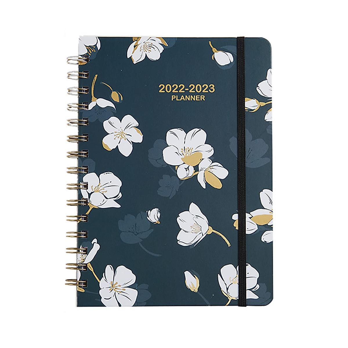 DERCLIVE 2022 Monthly Weekly Planner Notebook A5 Daily Plans Rollover Coil Binding Calendar Notepad
