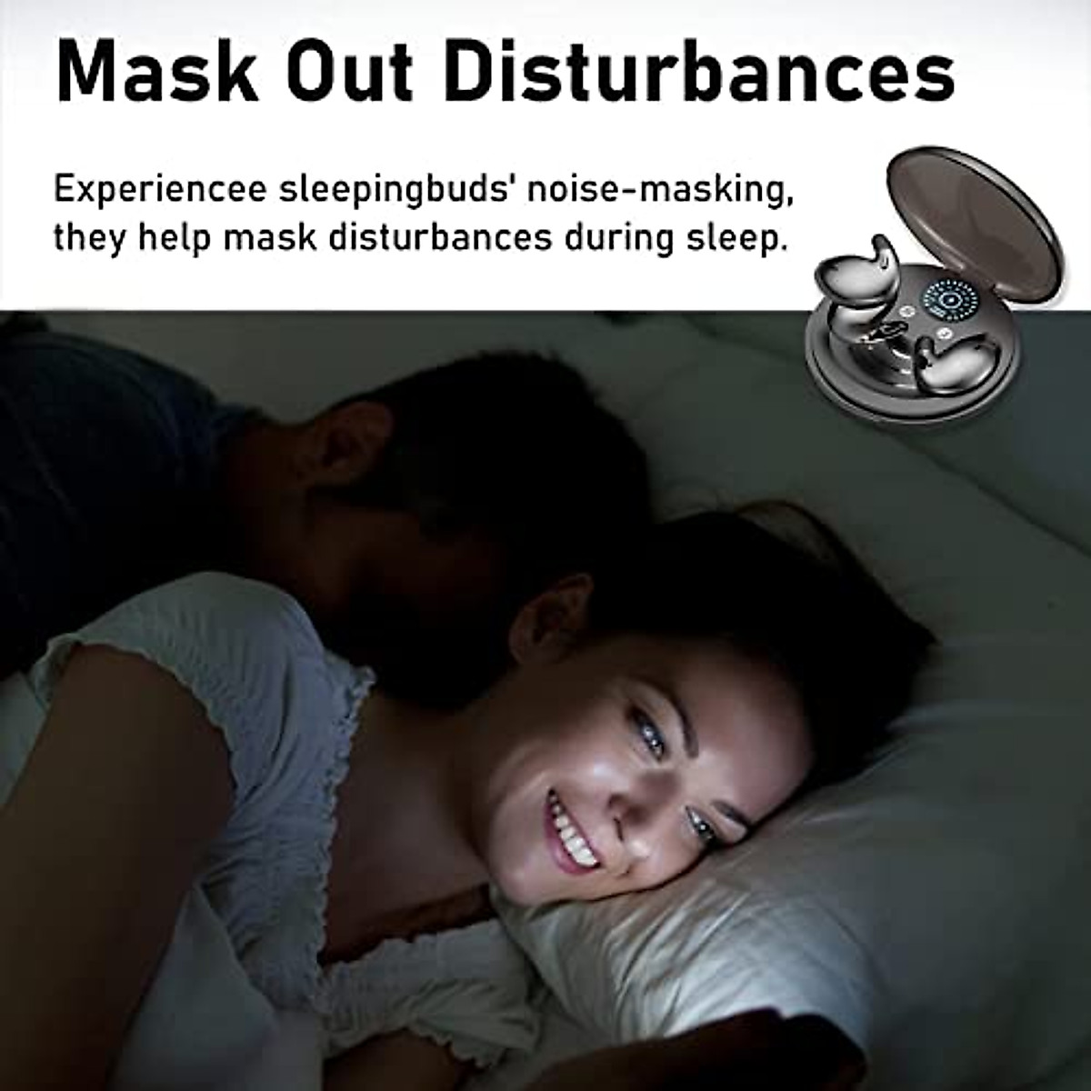 ESSONIO Sleep Headphones Noise Cancelling Headphones Sleep Earbuds for Sleeping Headphones for Side Sleepers with mic Sleep Earbud